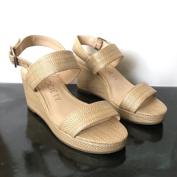 Sole Society | Shoes | Sole Society Cimmie Woven Platform Wedge Sandal ...